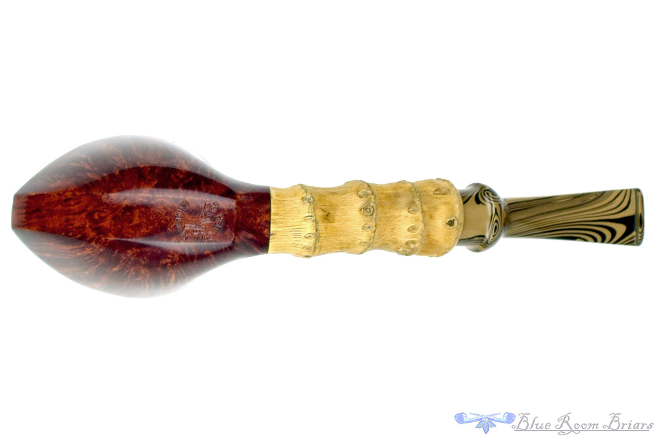 Nate King Pipe 773 Bent Racing Dublin with Bamboo and Plateau – Blue ...