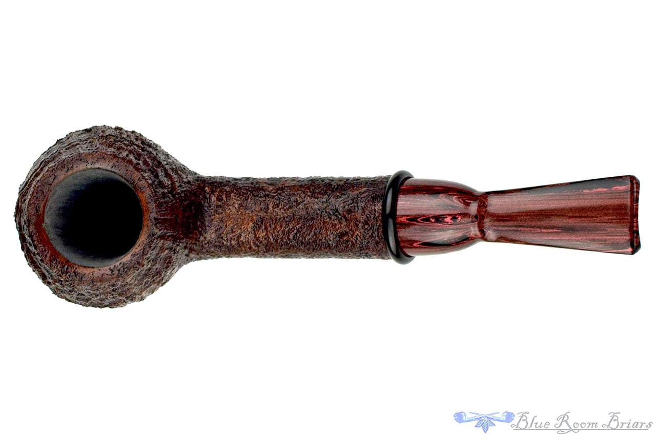 Bill Shalosky Pipe 657 Bent Sandblast Teapot with African Blackwood an ...