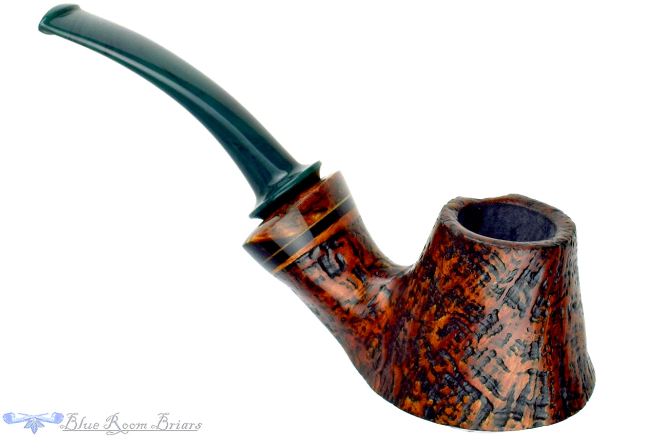 Daniel Mustran Pipe Bent Sandblast Volcano with Acrylic – Blue Room Briars