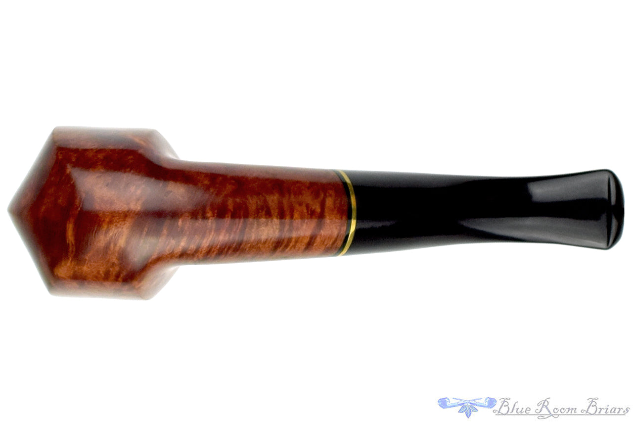 Genod Pipe Bent Paneled Rhodesian with Brass – Blue Room Briars