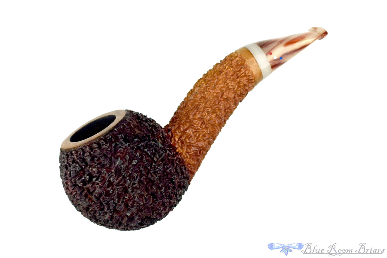 Dr. Bob Pipe Rusticated Hawkbill with Acrylic – Blue Room Briars