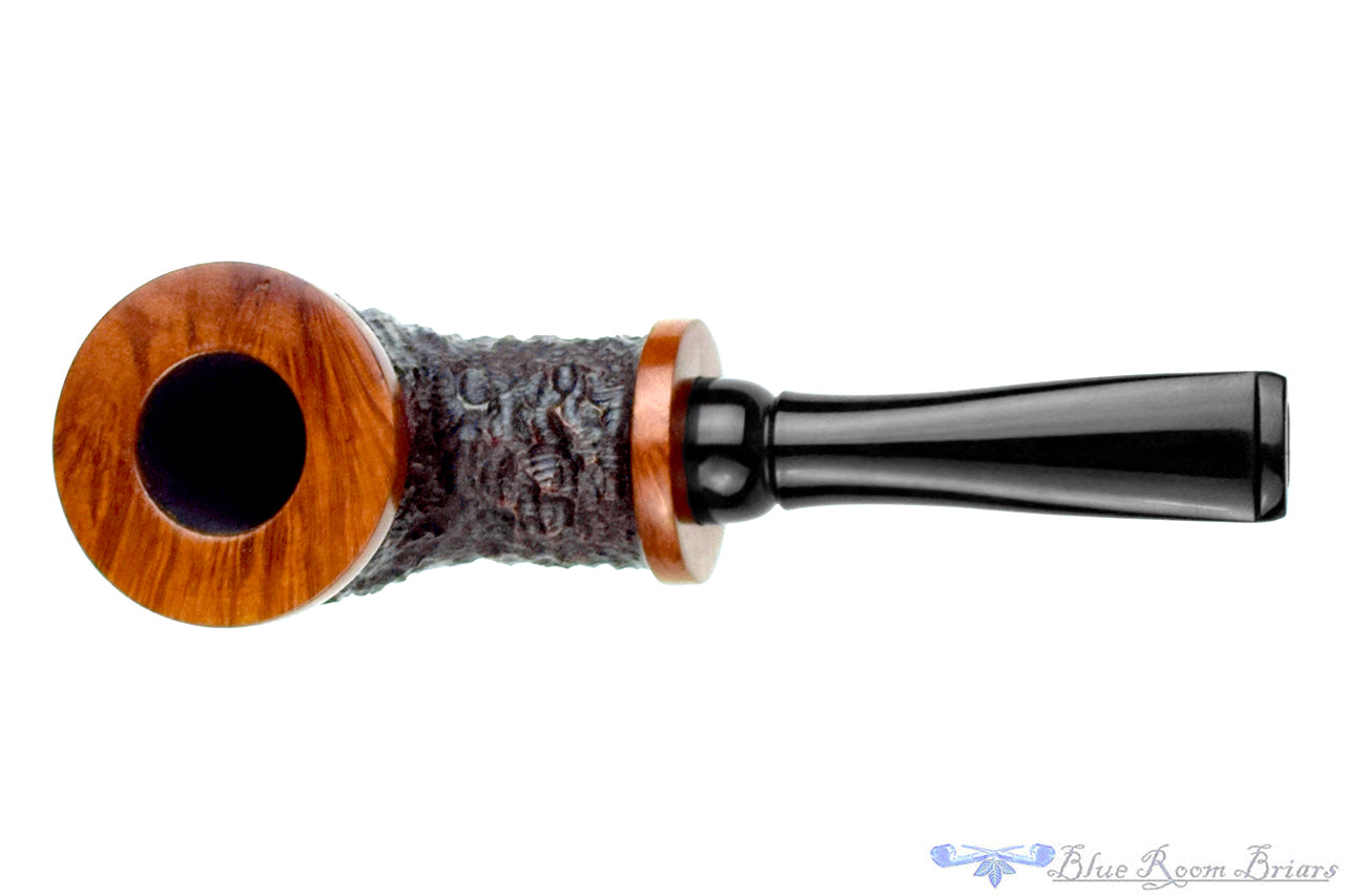 Jan Pietenpauw Sine Rusticated Reverse Calabash UNSMOKED Estate Pipe ...