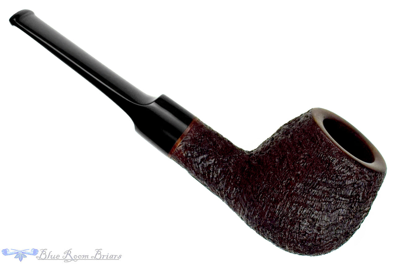 Jerry Crawford Sandblast Apple Estate Pipe – Blue Room Briars