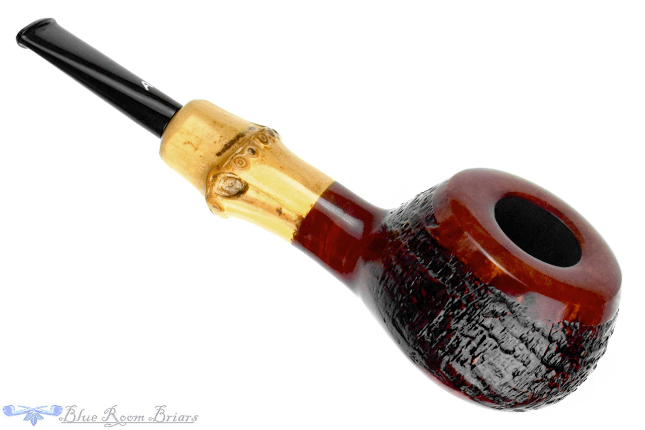 Ascorti Media Partial Sandblast Prince Sitter with Bamboo Estate Pipe ...