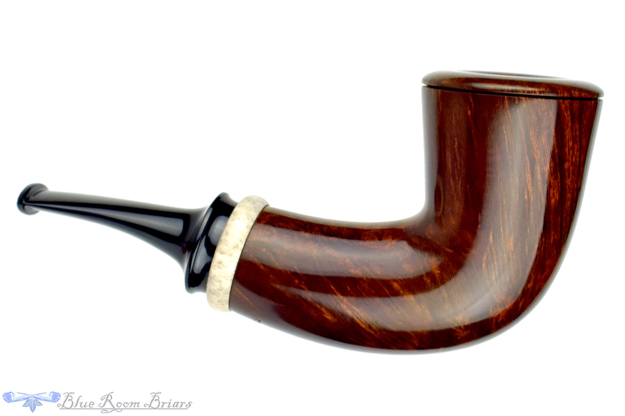 Thomas James Pipe Fat Smooth Dublin with Moose Antler – Blue Room Briars