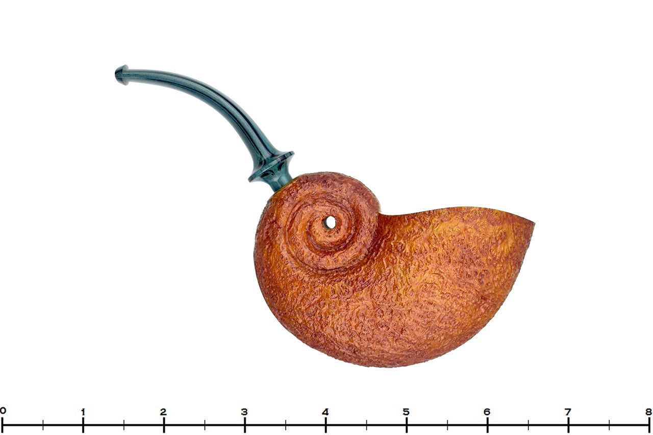Bill Walther Pipe Tan Blast Snail with Jade Brindle – Blue Room Briars