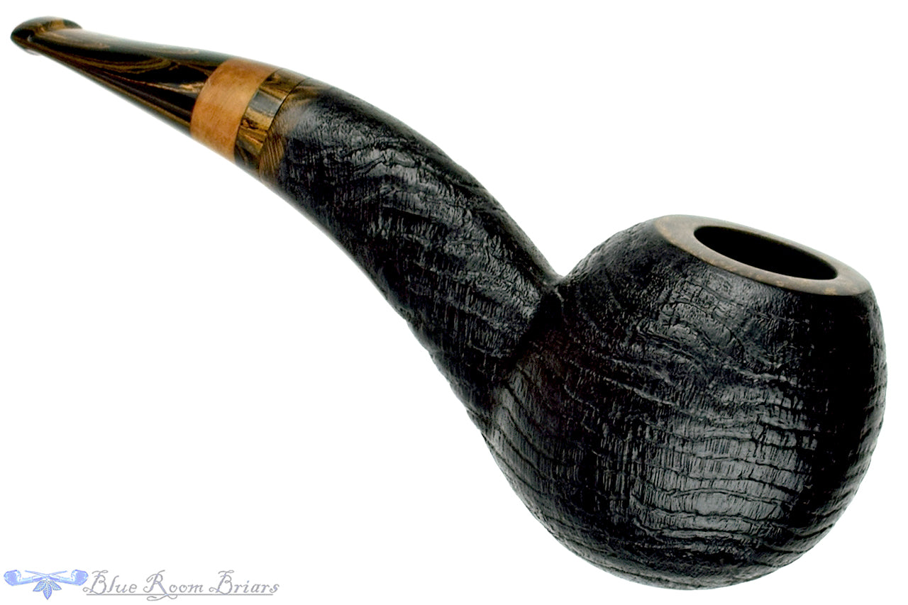 Dr. Bob Pipe (PPP) Black Blast Hawkbill with Briar and Brindle – Blue ...