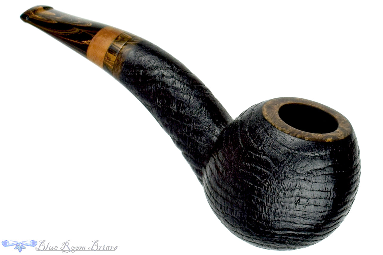 Dr. Bob Pipe (PPP) Black Blast Hawkbill with Briar and Brindle – Blue ...