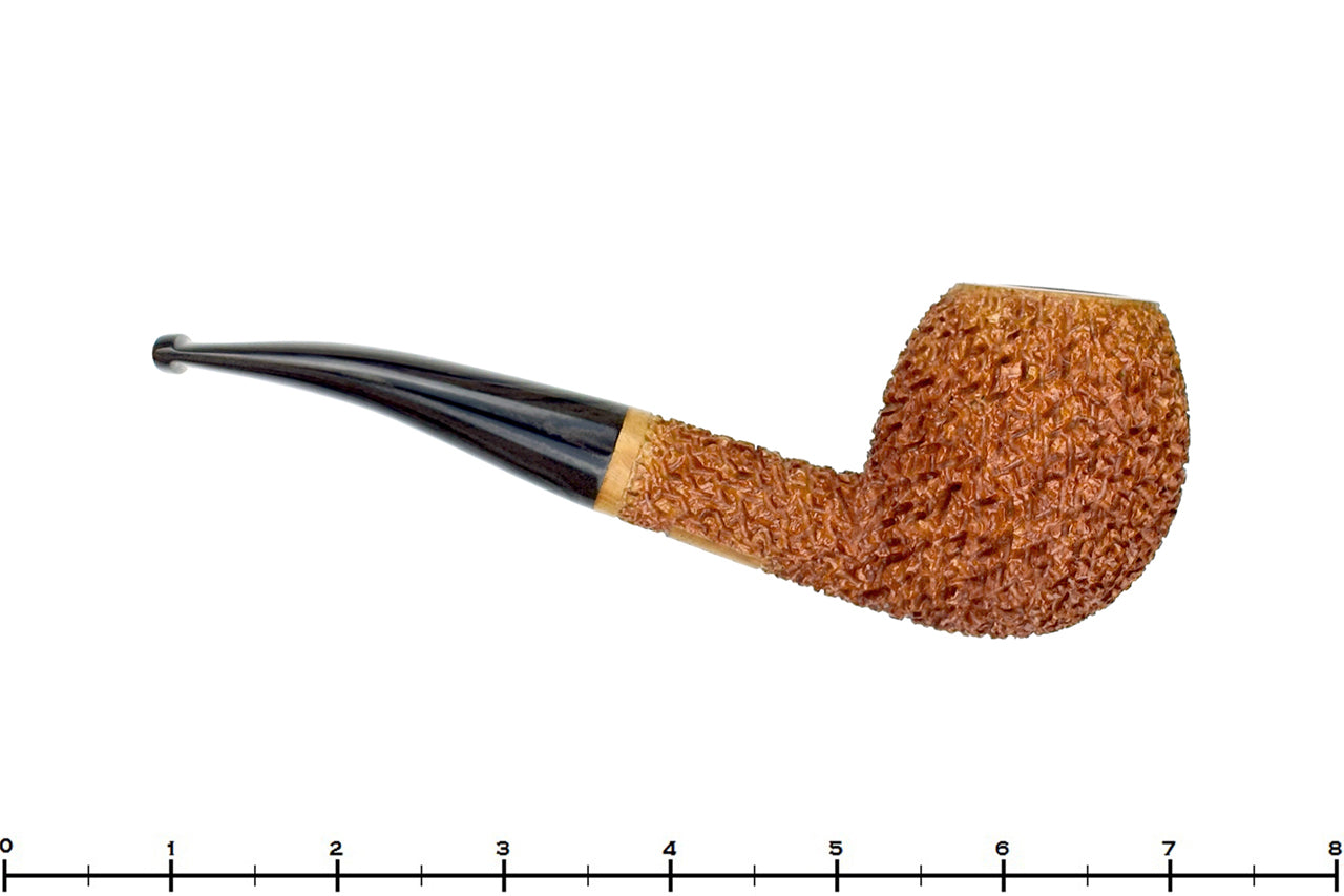 Dr. Bob Pipe (PP) Bent Rusticated Apple with Brindle – Blue Room Briars