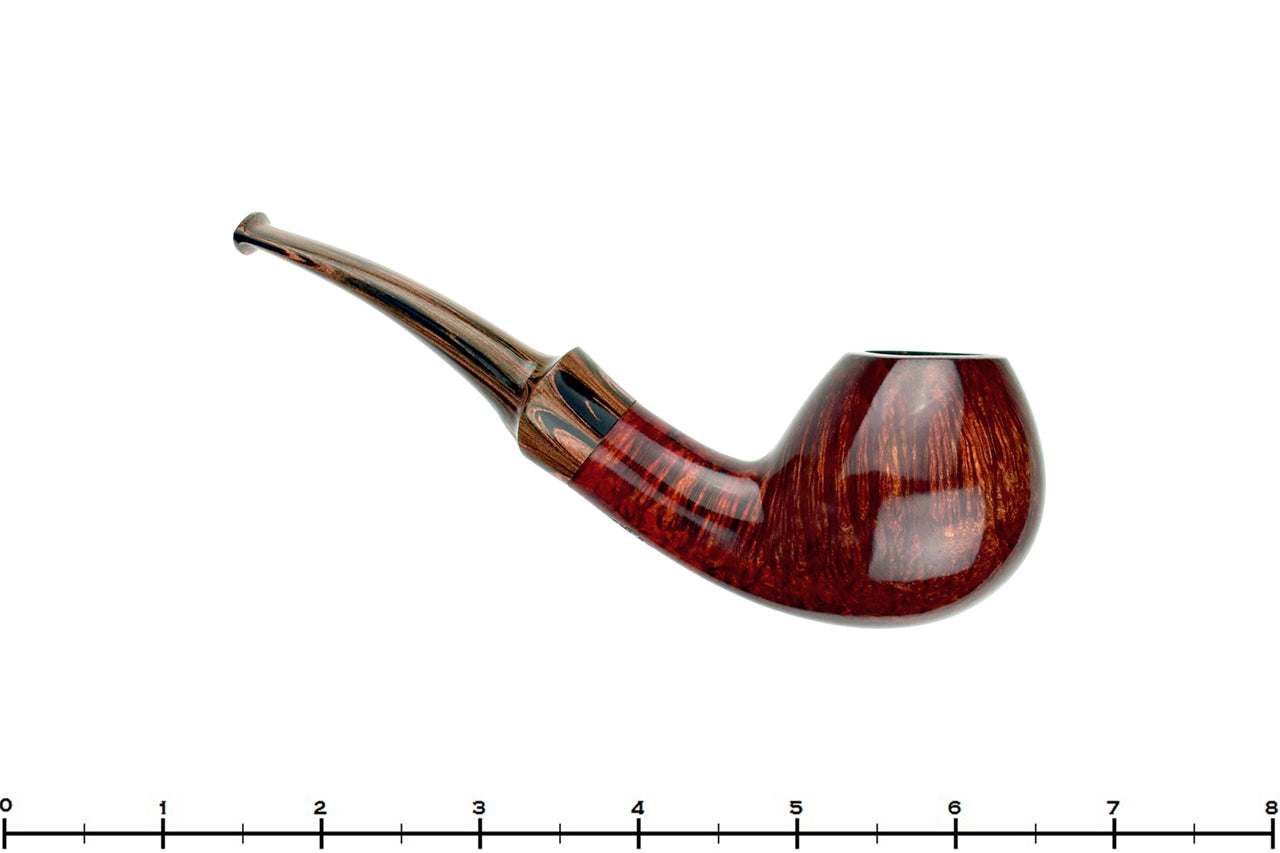 George Boyadjiev Pipe B Bent Apple with Brindle – Blue Room Briars