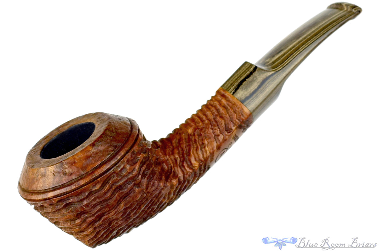 Andrea Gigliucci Pipe Bent Carved Bulldog with Brindle – Blue Room Briars