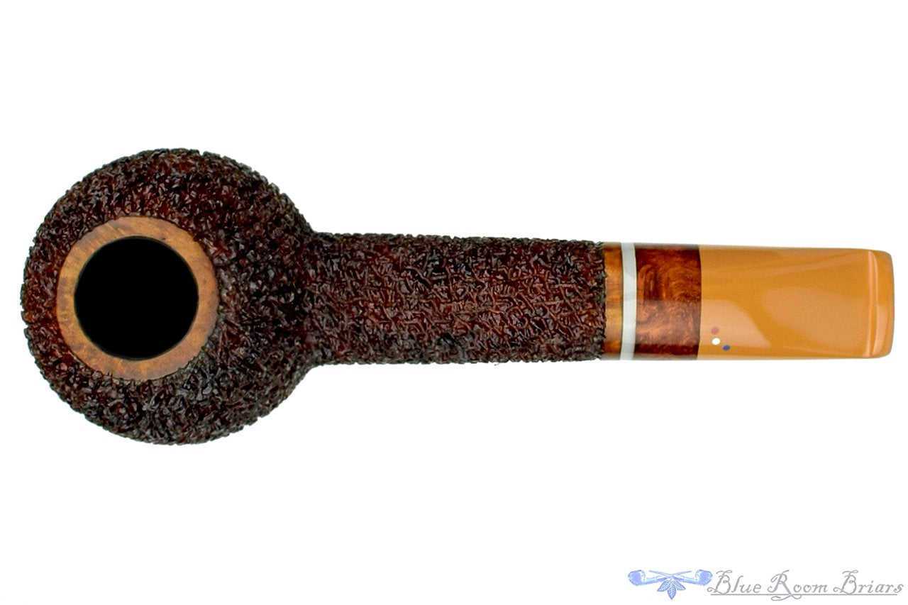 Dr. Bob Pipe Rusticated Hawkbill with Redwood Burl and Acrylic Insert ...