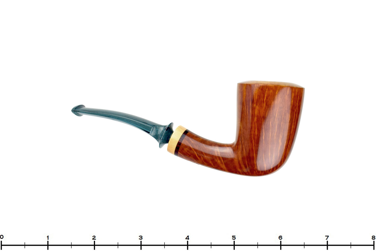 Bill Walther Pipe Bent Straight Grain Dublin with Boxwood and Brindle ...