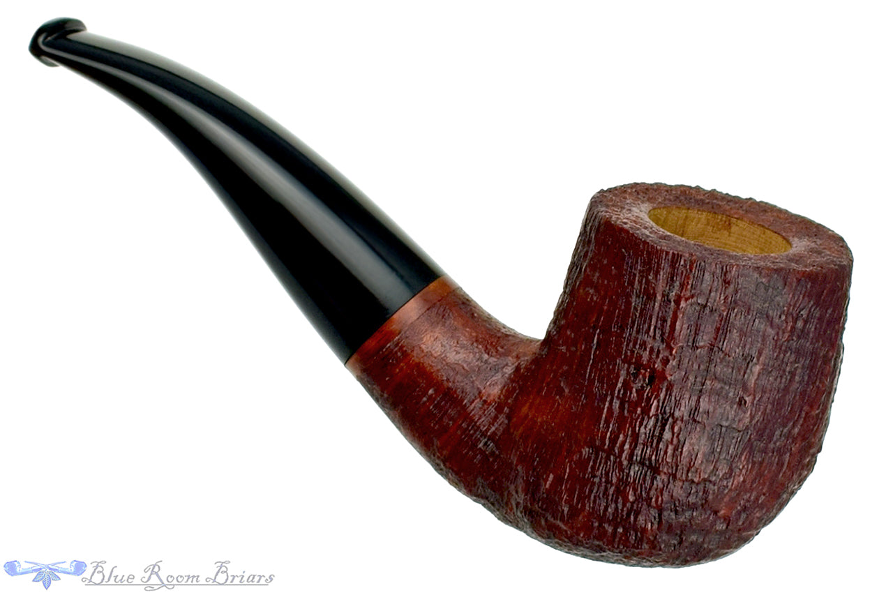 Colin Rigsby Pipe 1/4 Bent Sandblast Stout Billiard – Blue Room Briars