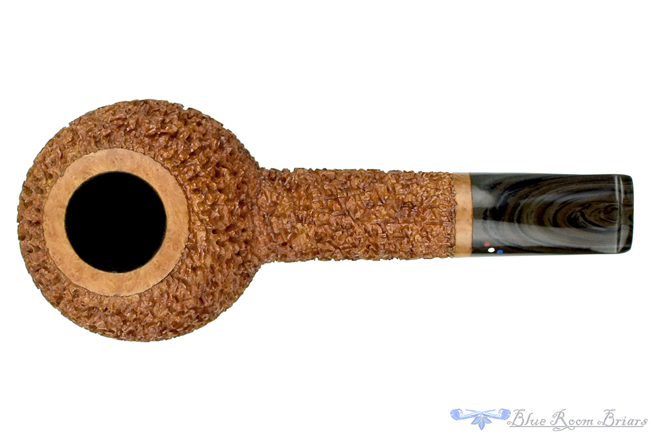 Dr. Bob Pipe Rusticated Hawkbill with Grey Brindle – Blue Room Briars