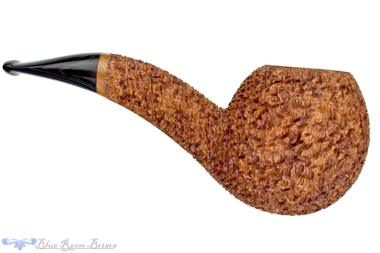 Dr. Bob Pipe Rusticated Hawkbill with Grey Brindle – Blue Room Briars