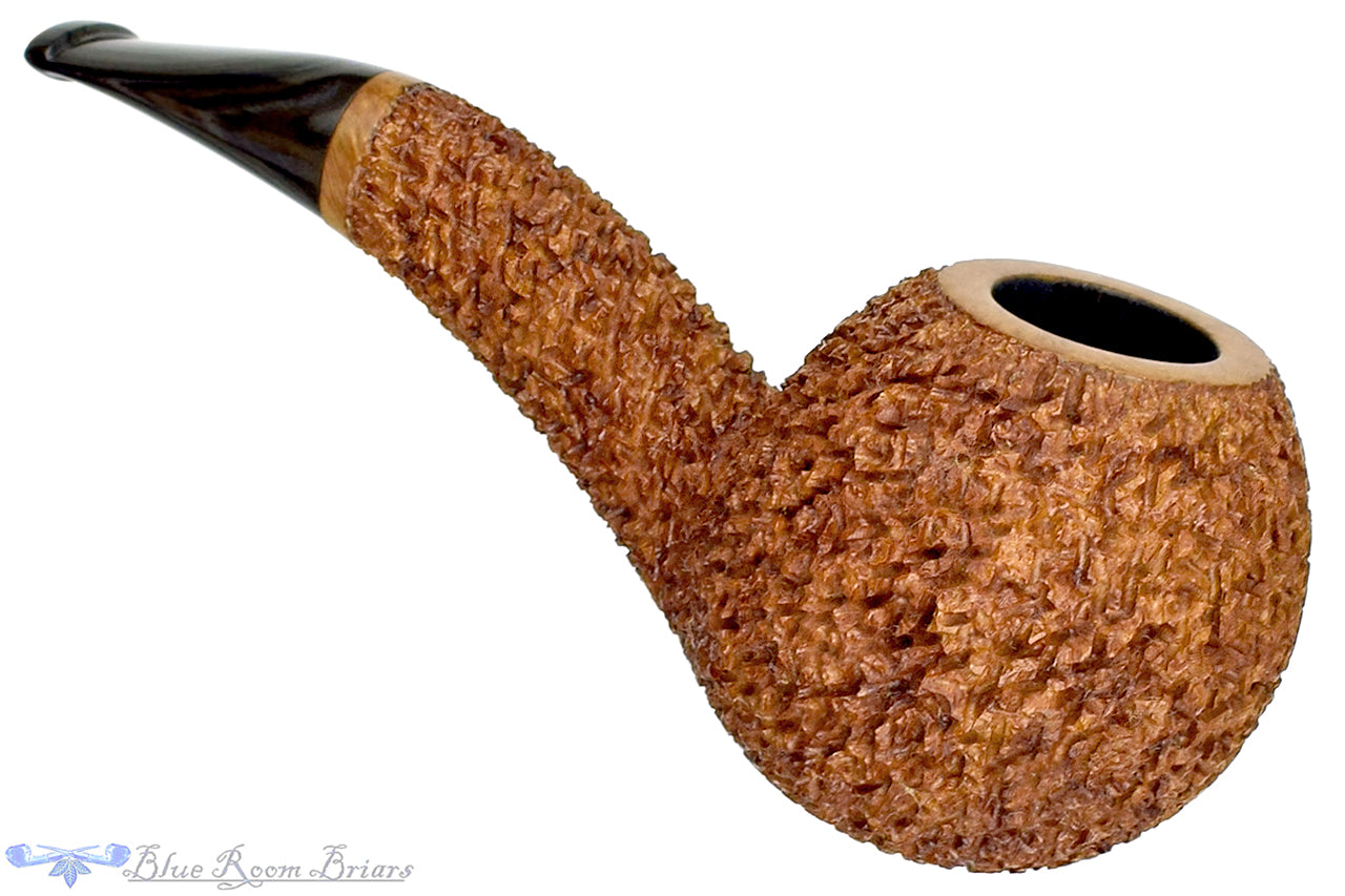 Dr. Bob Pipe Rusticated Hawkbill with Grey Brindle – Blue Room Briars