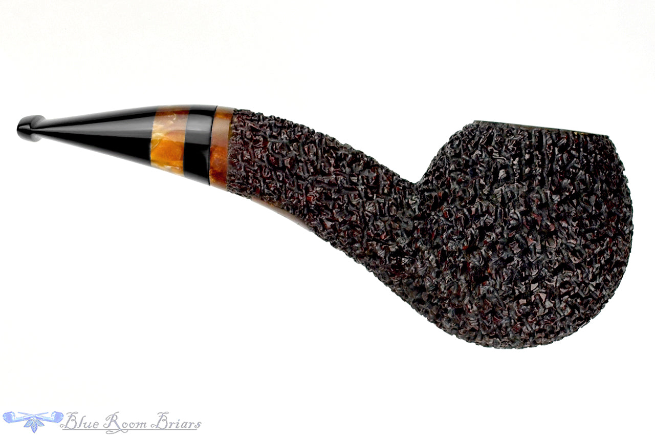 Dr. Bob Pipe (PPP) Rusticated Hawkbill with Acrylic – Blue Room Briars