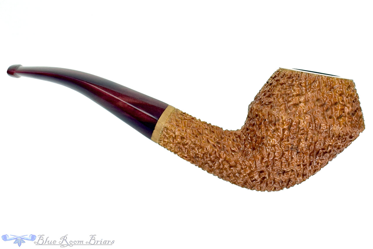 Dr. Bob Pipe (PPP) Bent Rusticated Bulldog – Blue Room Briars