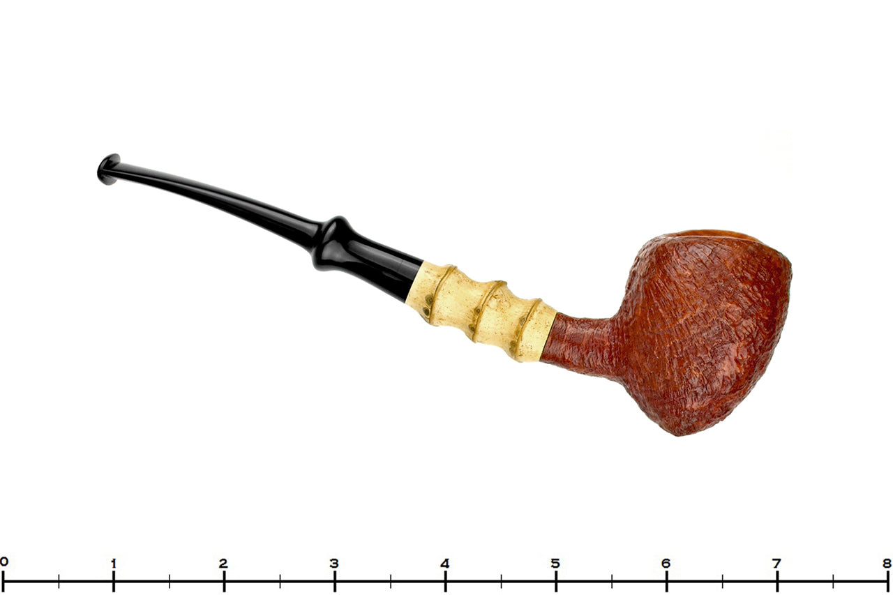 Nate King Pipe 721 Mid-Tone Sandblast Potato Sack with Bamboo – Blue ...