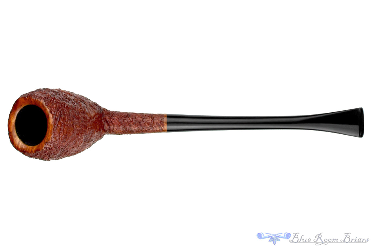 Nate King Pipe 707 Crosscut Sandblast Cutty – Blue Room Briars