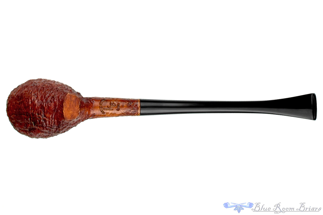 Nate King Pipe 707 Crosscut Sandblast Cutty – Blue Room Briars