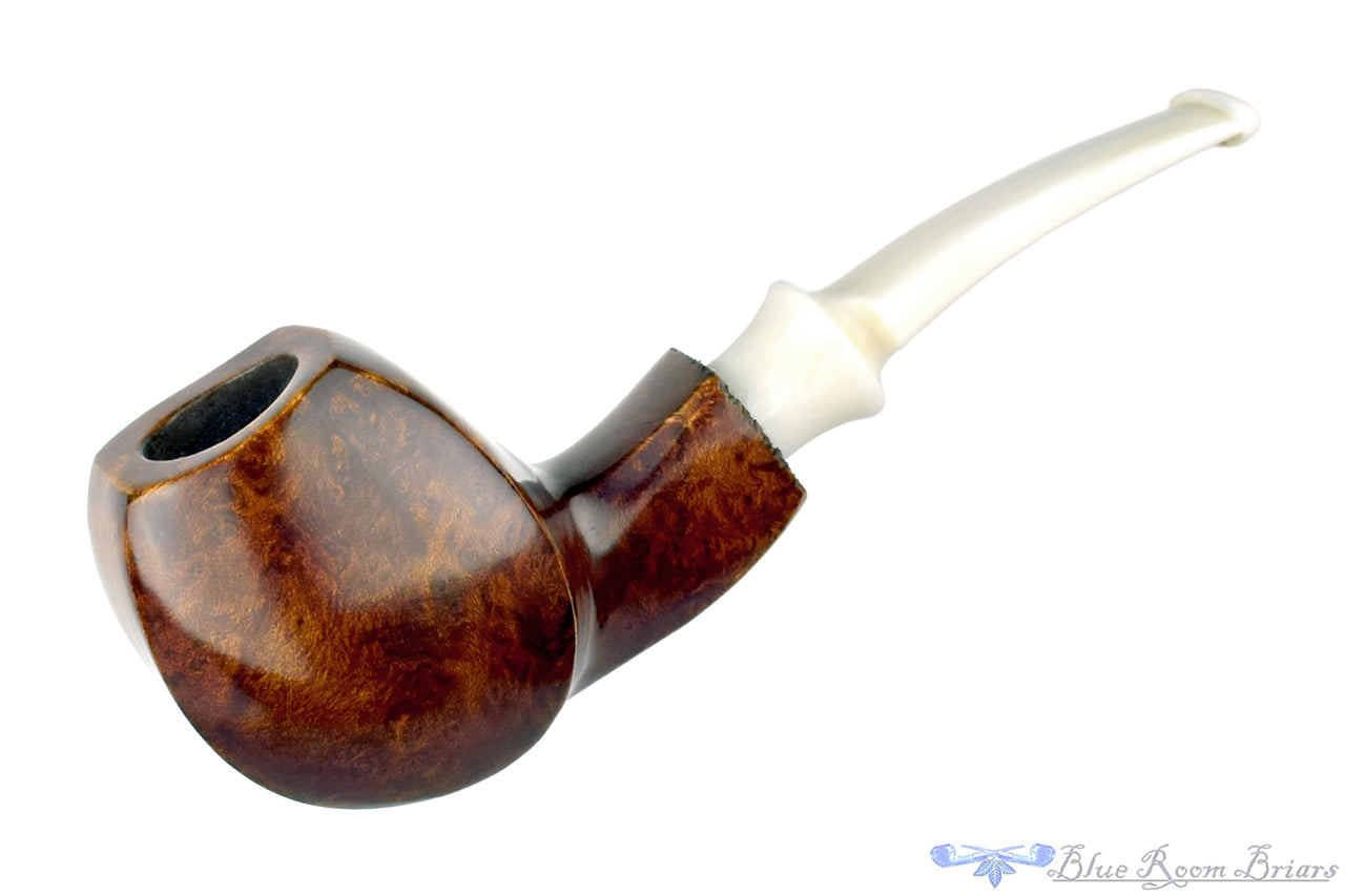 Ron Smith Pipe Smooth Bent Blowfish – Blue Room Briars