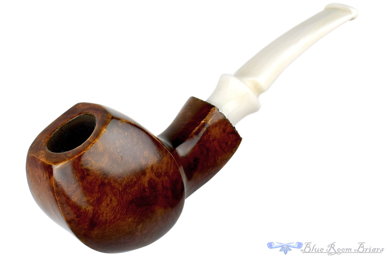 Ron Smith Pipe Smooth Bent Blowfish – Blue Room Briars