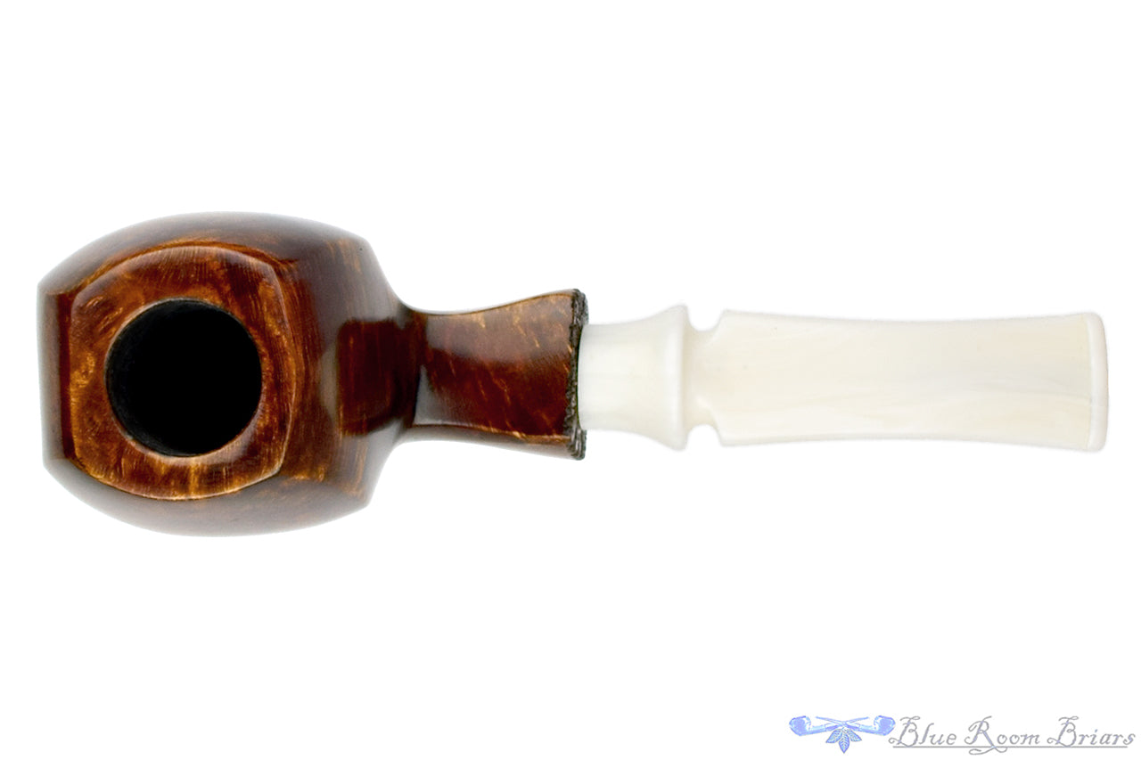 Ron Smith Pipe Smooth Bent Blowfish – Blue Room Briars