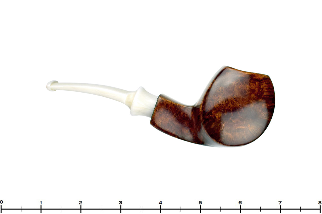 Ron Smith Pipe Smooth Bent Blowfish – Blue Room Briars