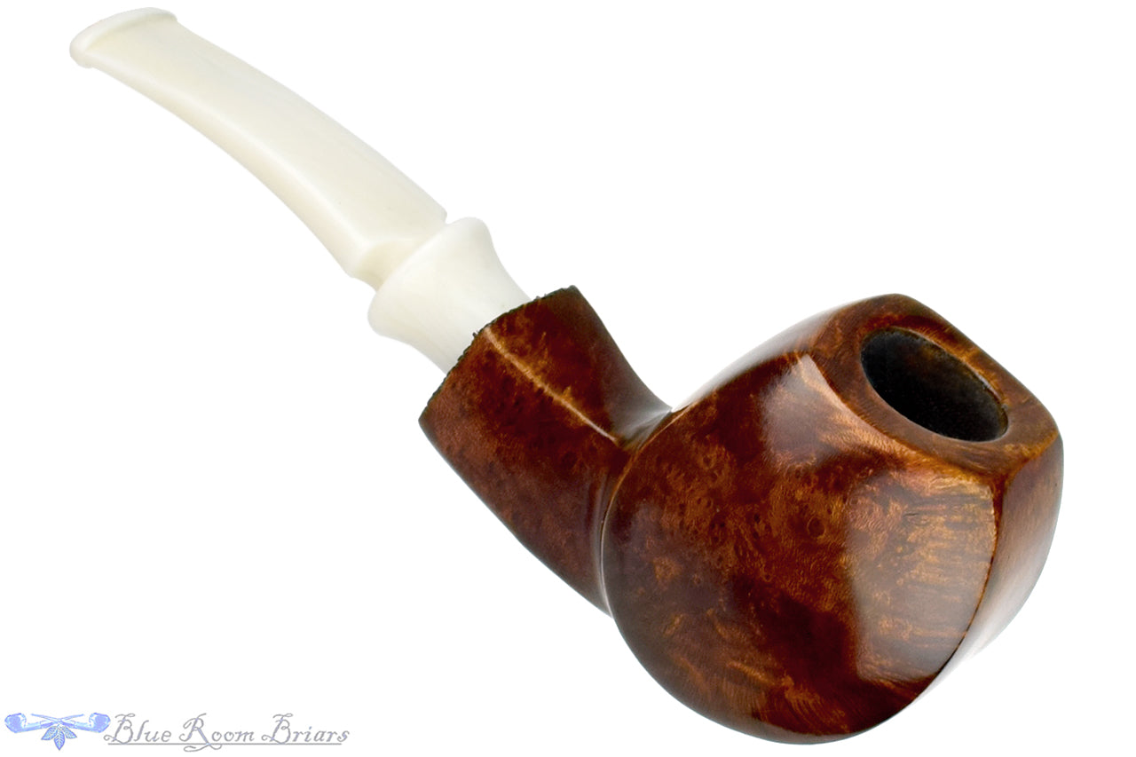 Ron Smith Pipe Smooth Bent Blowfish – Blue Room Briars